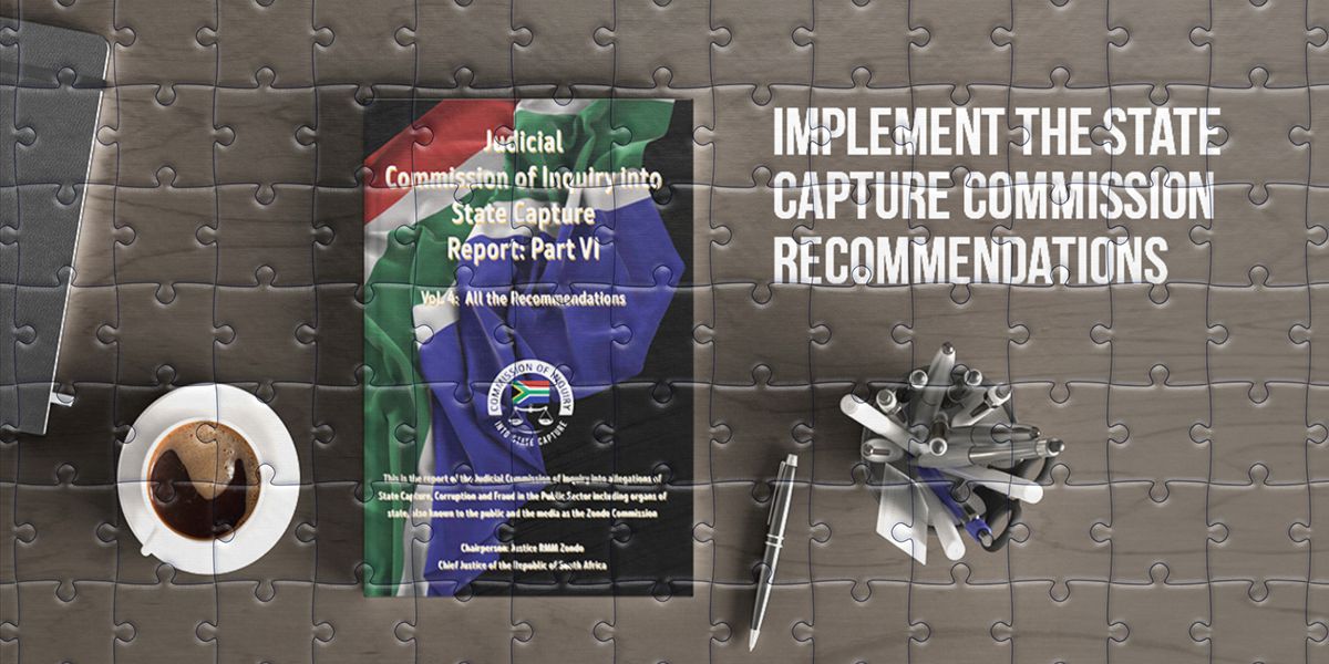 Parliament’s failure to implement state capture recommendations underm